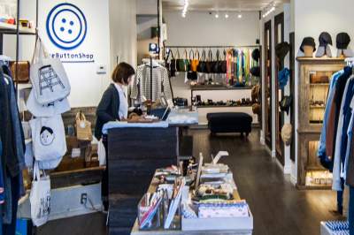 On the Grid : Blue Button Shop