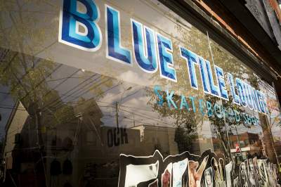 On the Grid : Blue Tile Lounge